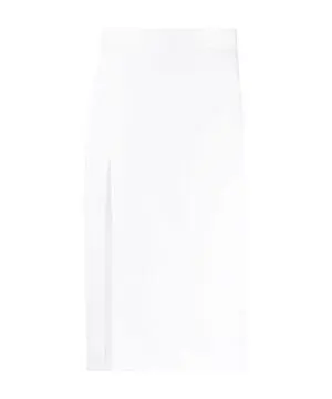 Dsquared2 Slit Detail High-waisted Skirt - White