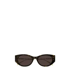 Gucci Low Nose Bridge Fit Sunglasses - Brown