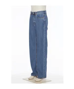 Valentino Garavani Logo Patch Straight Leg Jeans