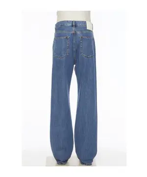 Valentino Garavani Logo Patch Straight Leg Jeans