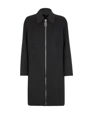 Fendi Straight Cut Single Breasted Coat