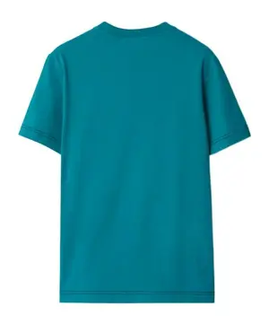 Burberry Contrast-stitching Cotton T-shirt - Green