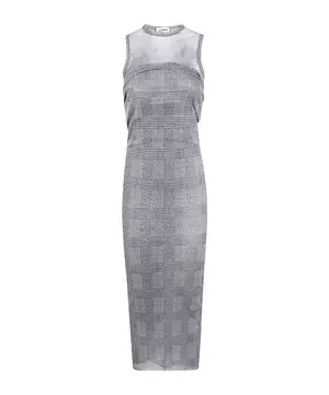JEAN PAUL GAULTIER Prince Of Wales Maxi Dress - Gray