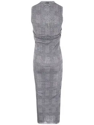 JEAN PAUL GAULTIER Prince Of Wales Maxi Dress - Gray