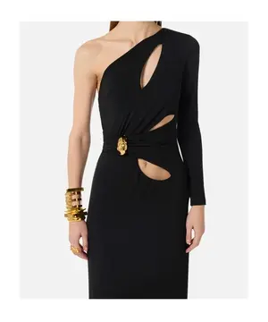 Elisabetta Franchi One-shoulder Cut-out Maxi Dress