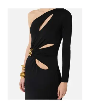 Elisabetta Franchi One-shoulder Cut-out Maxi Dress