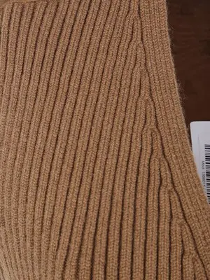 Max Mara V-neck Ribbed Knit Button-up Gilet - No