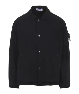 Stone Island Logo Patch Buttoned Jacket