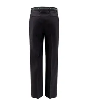 Gucci Logo Waistband Straight Leg Trousers