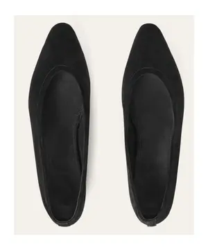 Loro Piana Primula Round Toe Slip-on Flats - Black