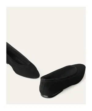 Loro Piana Primula Round Toe Slip-on Flats - Black