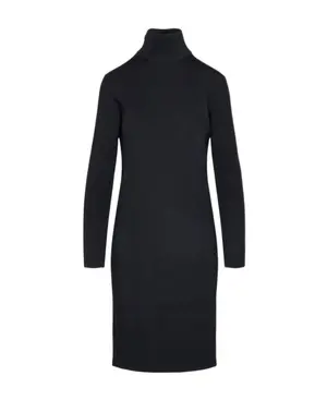 Bottega Veneta Open Back Turtleneck Knit Dress