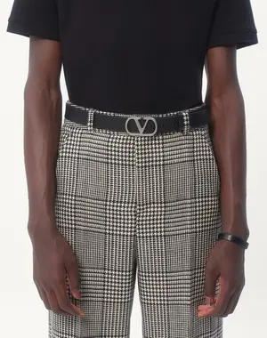 Valentino Garavani Vlogo Signature Buckled Belt - Black