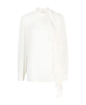 Dolce & Gabbana Ruched Georgette Blouse