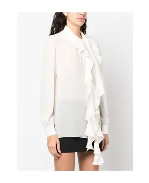 Dolce & Gabbana Ruched Georgette Blouse