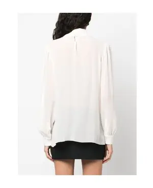 Dolce & Gabbana Ruched Georgette Blouse