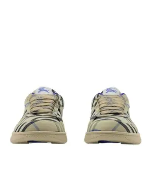 Burberry Checked Lace-up Sneakers - Check Lichen