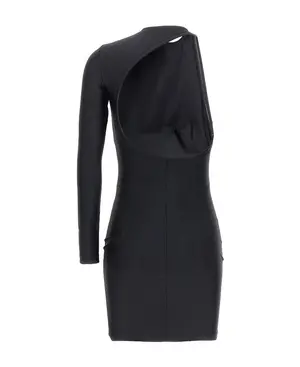 Balenciaga One-shoulder Mini Dress With Back Cut-out
