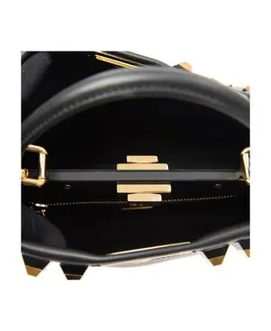 Fendi Logo Twist Lock Shoulder Bag