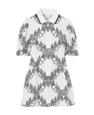 Burberry Crest-print Cotton Dress