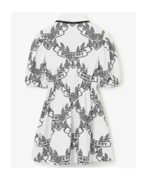 Burberry Crest-print Cotton Dress