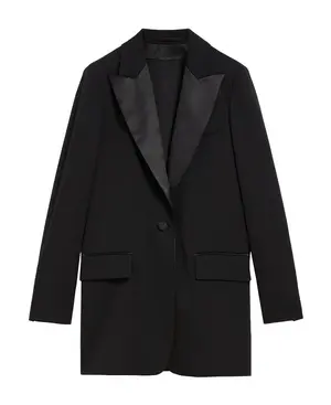 Max Mara Wool Tuxedo Style Coat