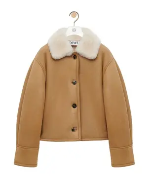 Loewe Shearling Jacket - Camel