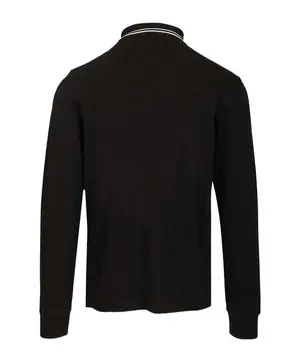 Stone Island Long-sleeved Polo Shirt - Black