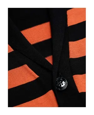 Emporio Armani Striped Knitted Cardigan