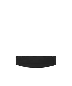 Gucci Silk Cummerbund With Logo Detail - Black