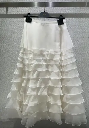 Dior Mid-length Ruffled Skirt