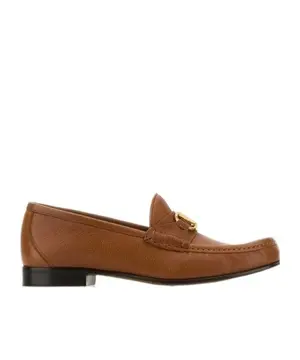 Valentino Garavani Vlogo Signature Slip-on Loafers - Brown