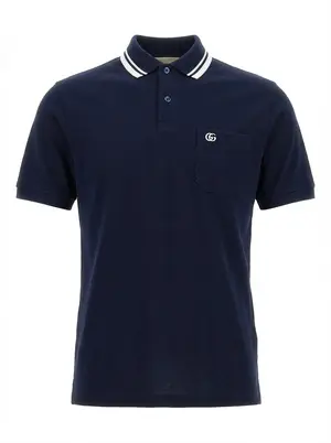 Gucci Logo Embroidered Short-sleeve Polo Shirt