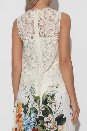 Dolce & Gabbana Sleeveless Lace Top