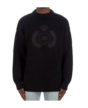 Balenciaga Bb Laurel Embroidered Crewneck Jumper