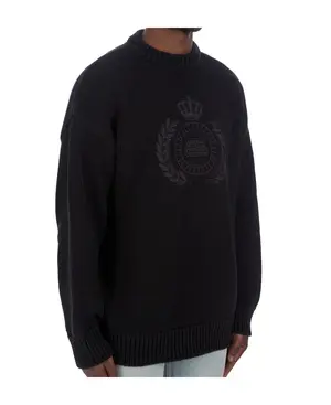 Balenciaga Bb Laurel Embroidered Crewneck Jumper