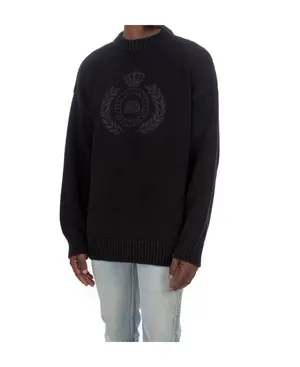 Balenciaga Bb Laurel Embroidered Crewneck Jumper