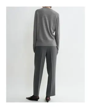 TOTEME Cashmere Crew-neck Sweater With Side Slits