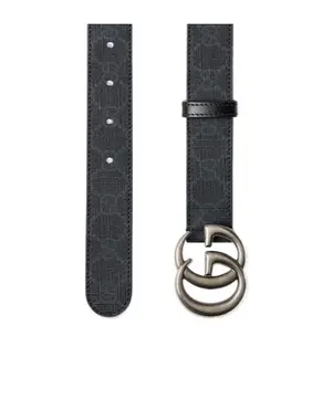 Gucci Gg Marmont Thin Belt - Black
