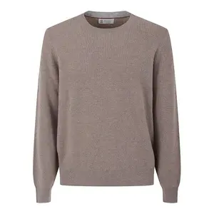 Brunello Cucinelli Ribbed Crew Neck Jumper - Gray