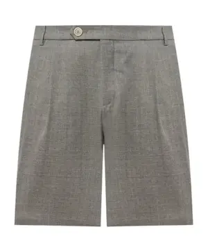 Brunello Cucinelli Belt Loop Shorts - Gray