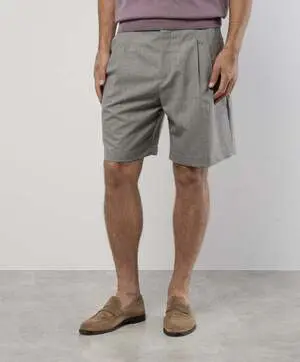Brunello Cucinelli Belt Loop Shorts - Gray