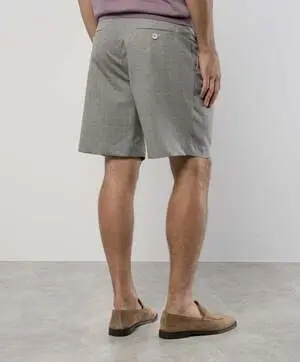 Brunello Cucinelli Belt Loop Shorts - Gray