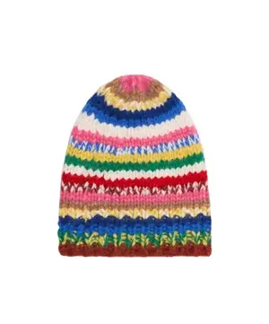 Celine Beanie In Mouline Alpaca And Wool - Multicolor
