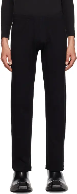 Balenciaga Elastic Waist Trousers - Black