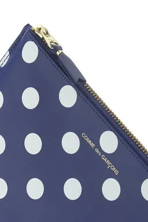 Comme Des Garçons Polka Dot Clutch Bag - Blue
