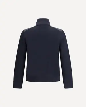 Moncler Padded Zip-up Cardigan With Zip Closure - Navy