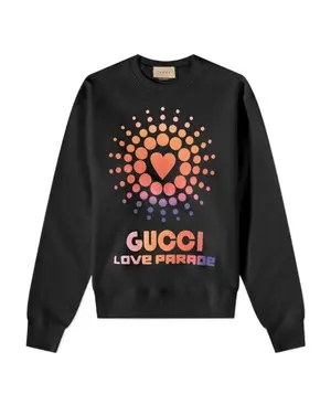 Gucci Logo Print Crewneck Sweatshirt