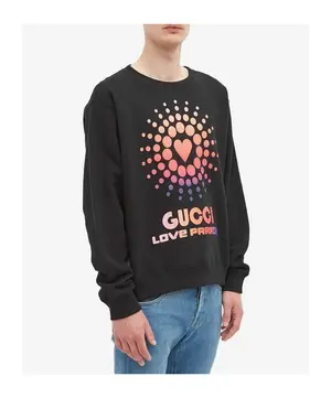 Gucci Logo Print Crewneck Sweatshirt