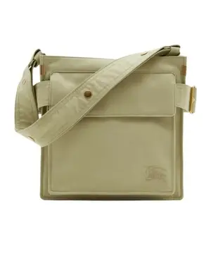 Burberry Burberry Logo Embroidered Trench Messenger Bag Hunter Beige